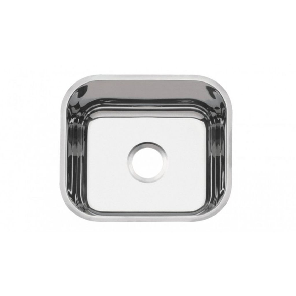 Cuba Quadrada Inox N0 40x34x17cm Aço 304 - Poli Steel
