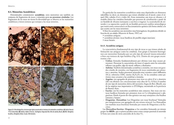Meteoritos. Restos rocosos del Sistema Solar Primitivo