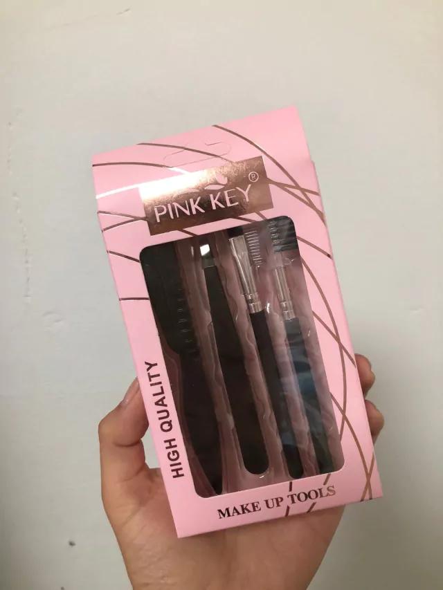 kit pinceles pink key set pinceles automaquillaje