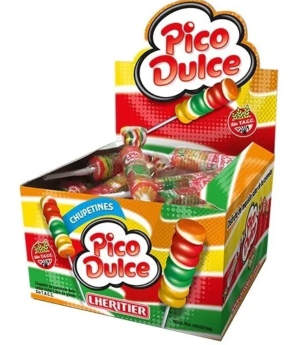 CHUPETIN PICO DULCE POR 24 UNIDADES