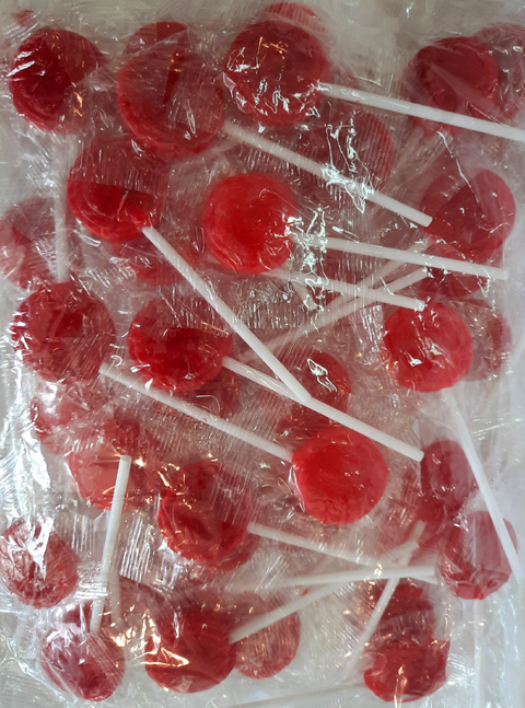 CHUPETINES TOPOLIN COLOR ROSAS EN BOLSA DE 50 UNIDADES