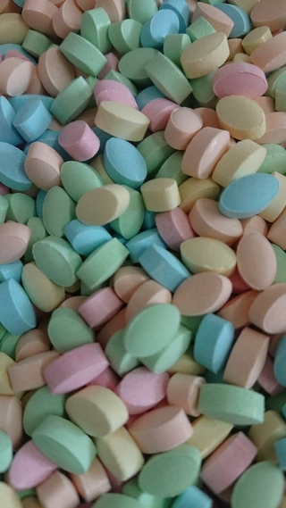 CANDY PASTILLAS FORMA CORAZON ROSA ,BOLSA 500 GRS