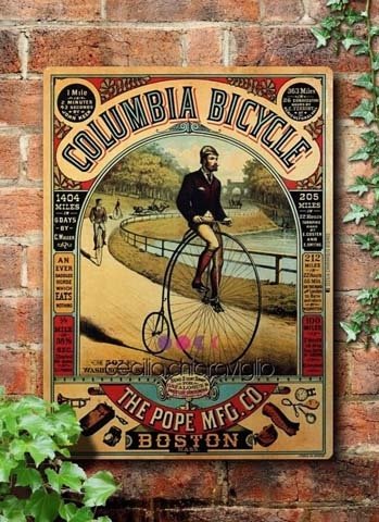 Chapa rústica Bicycle Columbia - AltaChapa! Deco