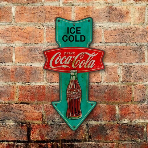 Chapa rústica Flecha Coca Cola - AltaChapa! Deco