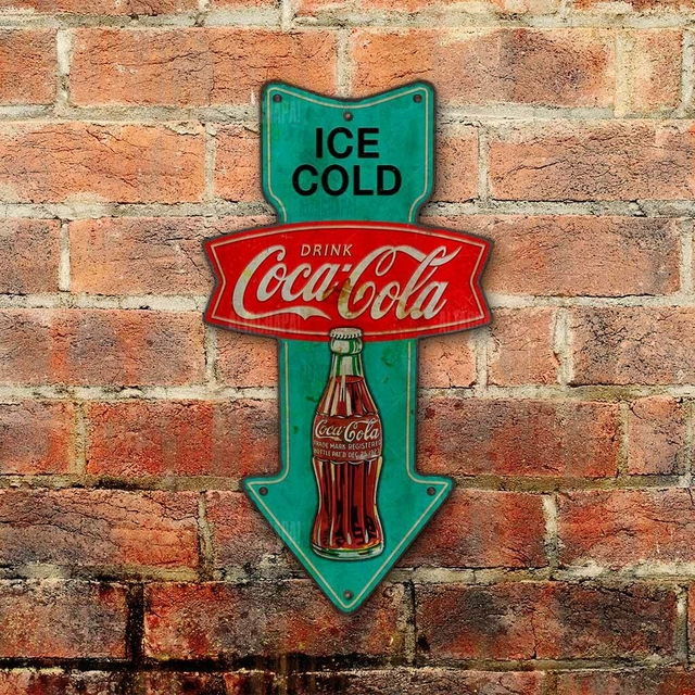 Chapa rústica Flecha Coca Cola - AltaChapa! Deco