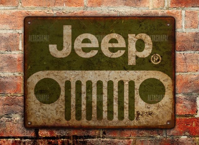 Chapa rústica Jeep - Comprar en AltaChapa! Deco