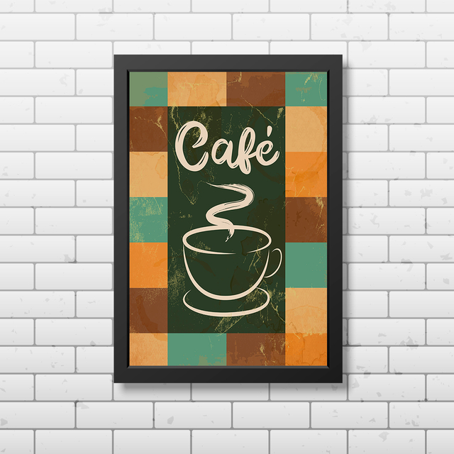 PLACA CAFÉ - Comprar em Art Print Decorações
