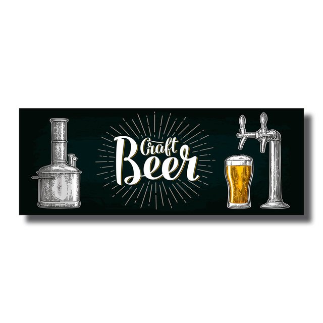 PLACA CRAFT BEER 40x15 cm - Art Print Decorações