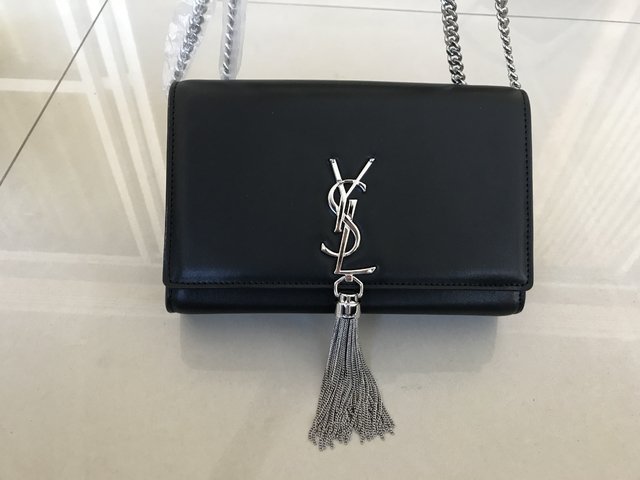 Bolsa YSL Preta Pequena Italiana