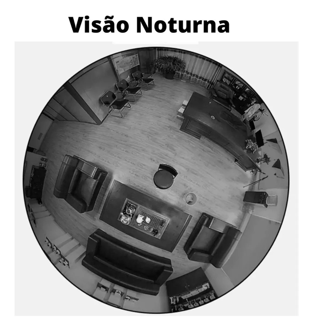 Câmera IP Segurança Lâmpada Led 360 VR-V9-A VR Cam Panorâmica Espiã Wifi Câmera IP Segurança Lâmpada Led 360 VR-V9-A VR Cam Panorâmica Espiã Wifi