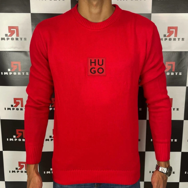 Sueter Hugo B0ss Vermelho - Comprar em Rimports