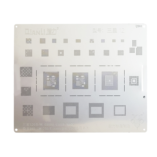 Stencil Reballing Xiaomi Samsung S20 G988U G988B Snapdragon 865 Exynos
