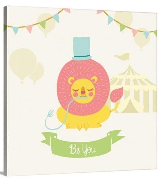 Poster infantil Little Circus Lion Pastel