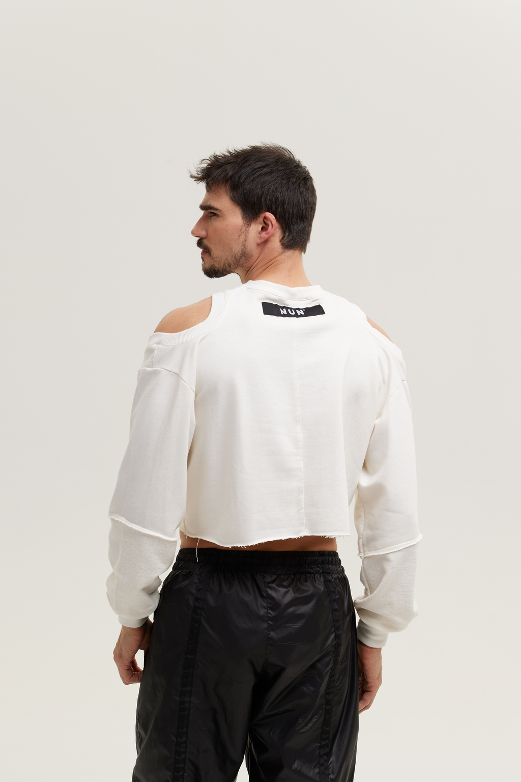Moletom Cropped Clubber Off White