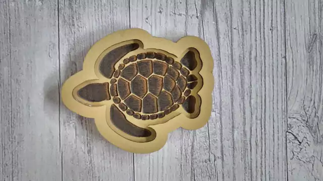 Molde Tortuga 7,5 x 6 cm - Arte Laser Urquiza