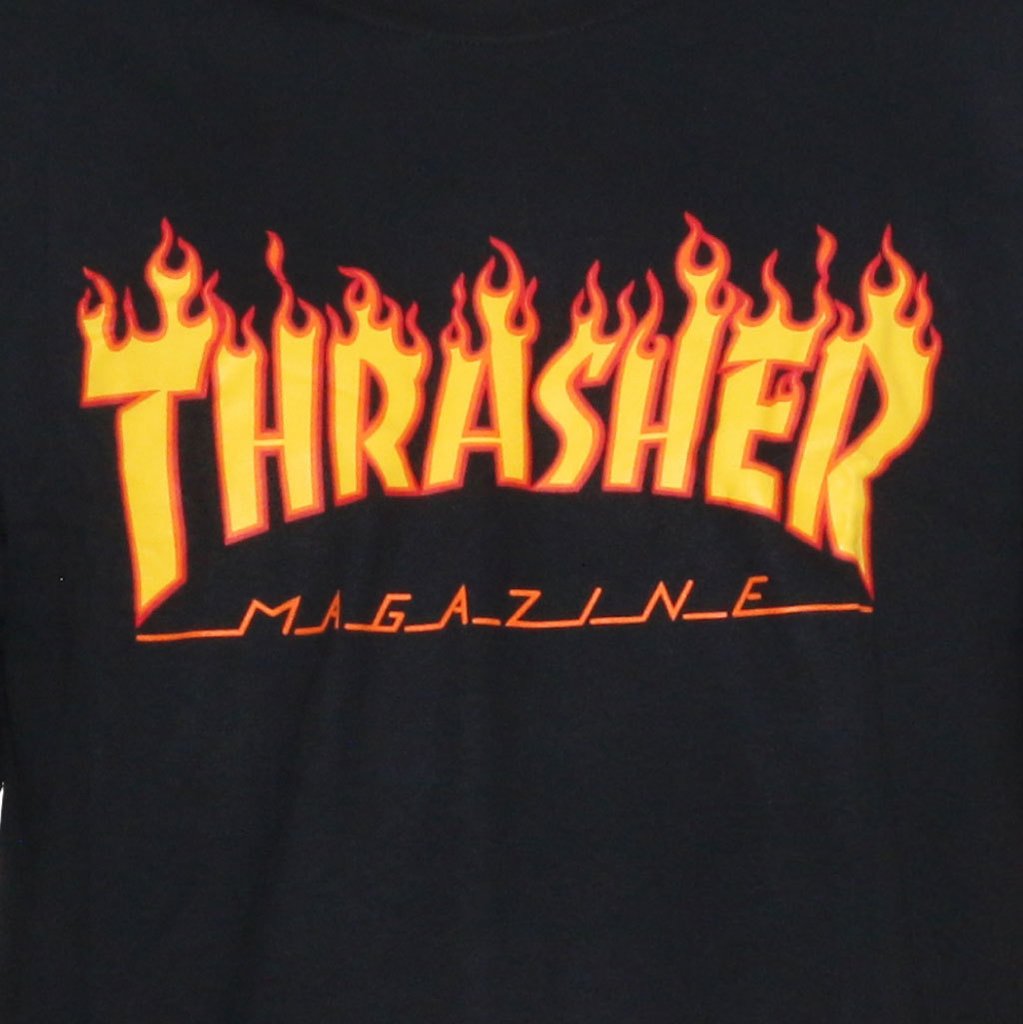 Thrasher Camiseta Flame - Black Raven Skateshop