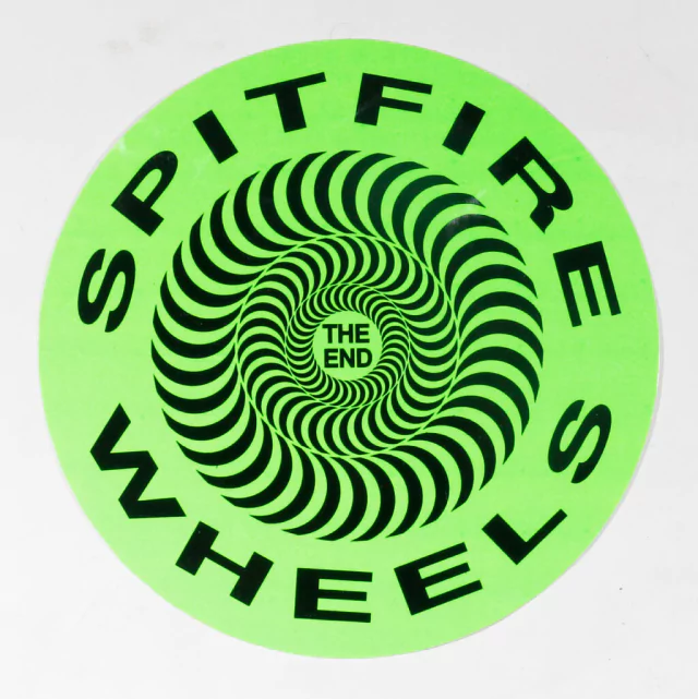 Spitfire Sticker Classic L - Black Raven Skateshop