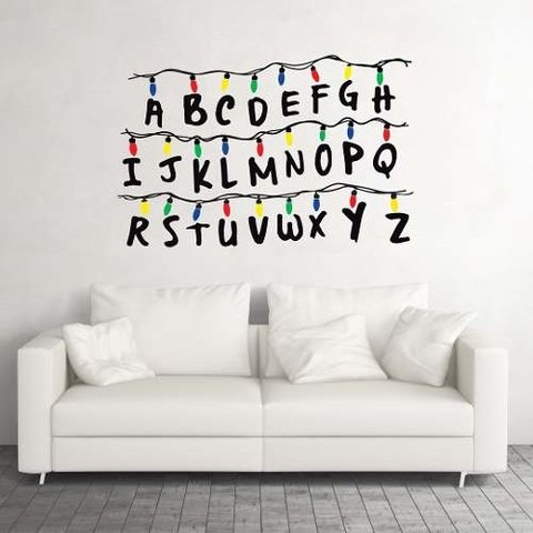 Vinilo Decorativo Stranger Things Luces Temporada 1