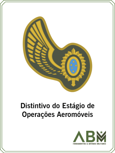 DISTINTIVO DOURADO DO ESTÁGIO DE OPERAÇÕES AEROMÓVEL