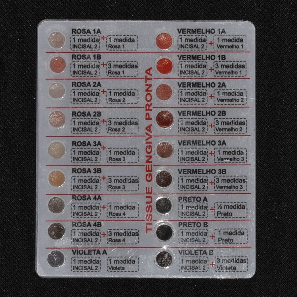 Tissue Gengiva Pronta - Cores Individuais e Acessórios