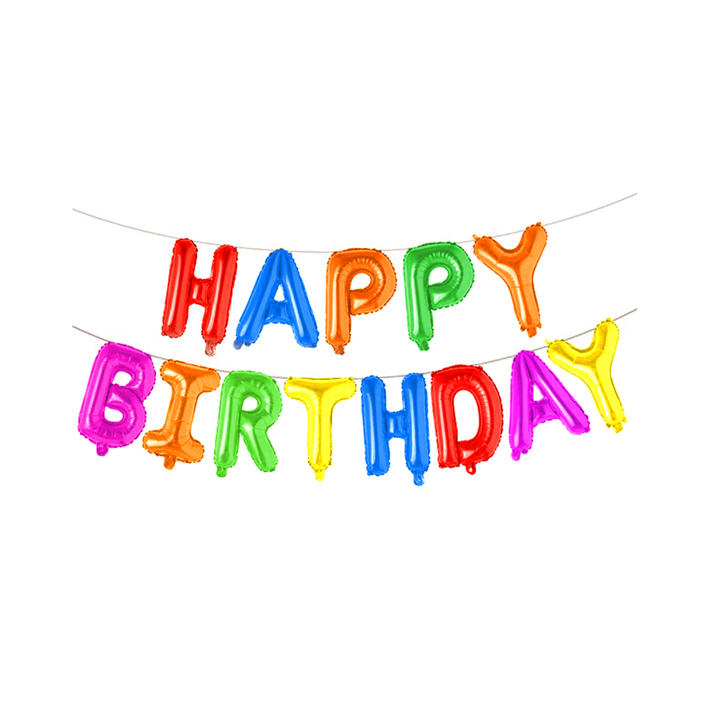 Letrero Globos Happy Birthday - Comprar en ElReyRaton
