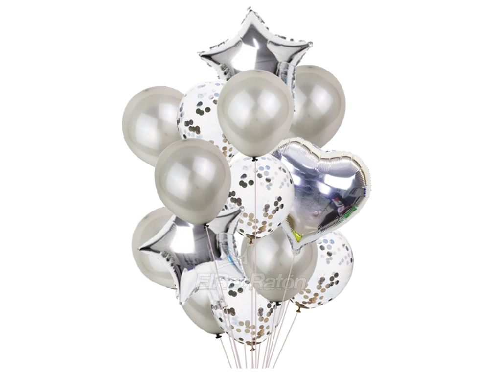 Kit 14 Globos Metalicos - Comprar en ElReyRaton