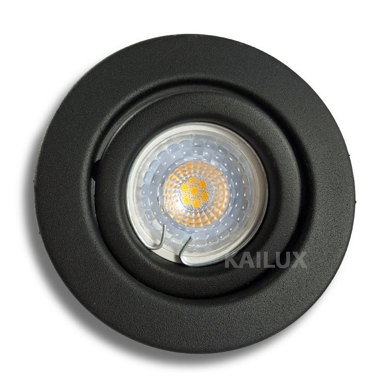 Spot Embutido Redondo Móvil Para Dicroica Led Gu10