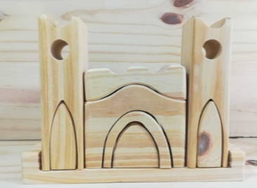 Castillo Medieval de madera - Jugueteria Caleidoscopio