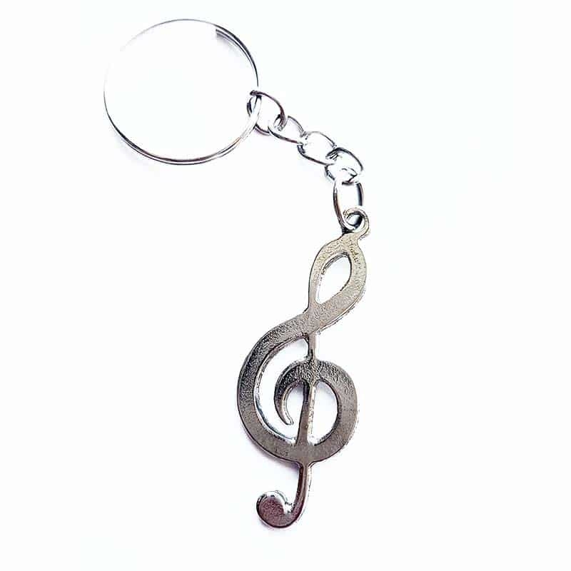 50 Chaveiros Metal Formato Clave de Sol — Arte Churrasco