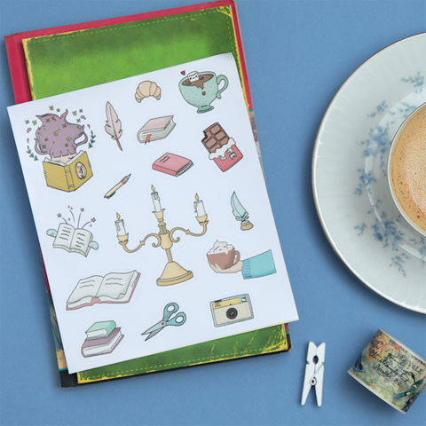 Stickers Los libros son mi templo - Miss Peperina