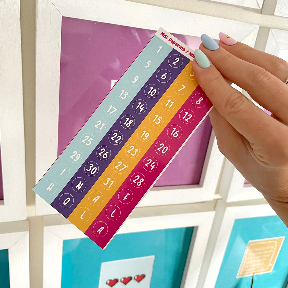 Stickers Números Dark - Comprar en Miss Peperina