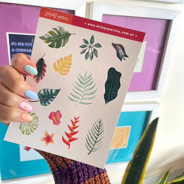 Stickers Plantas Tropicales - Comprar en Miss Peperina