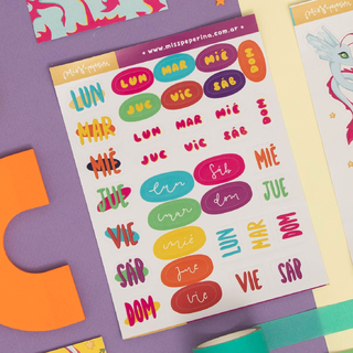 Stickers Typo Mayo 2020 - Comprar en Miss Peperina