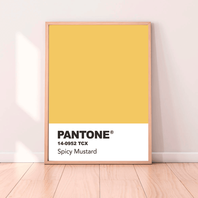 CUADRO PANTONE SPICY MUSTARD - Tienda Cool Stuff