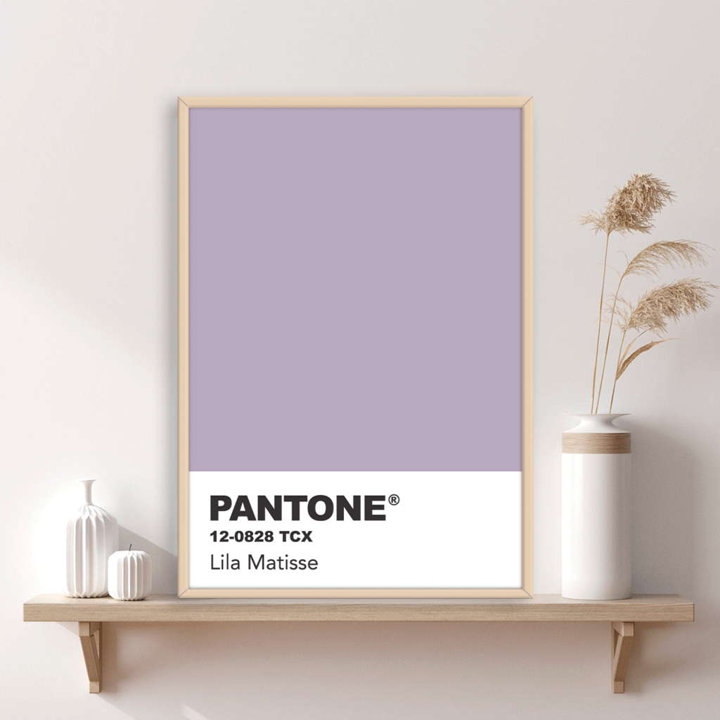 CUADRO PANTONE LILA MATISSE - Tienda Cool Stuff