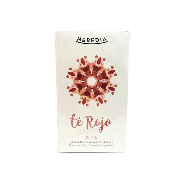 HEREDIA - Té ROJO x 25 saquitos - Comprar en Raslok