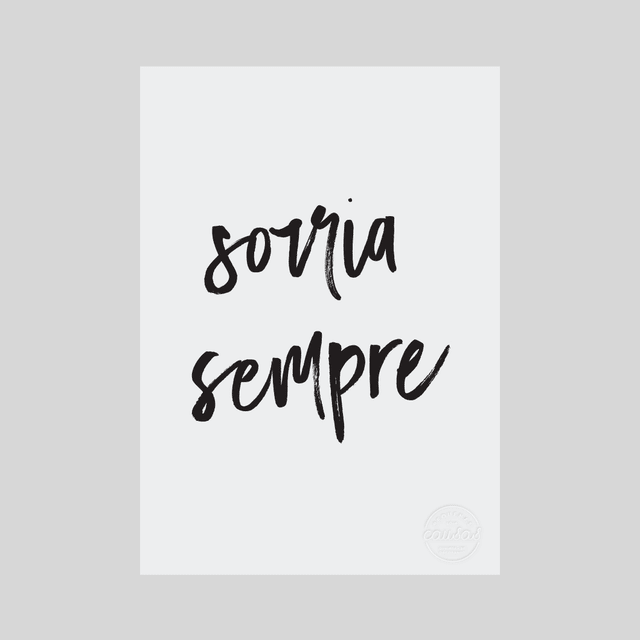 Poster A4 - Sorria Sempre