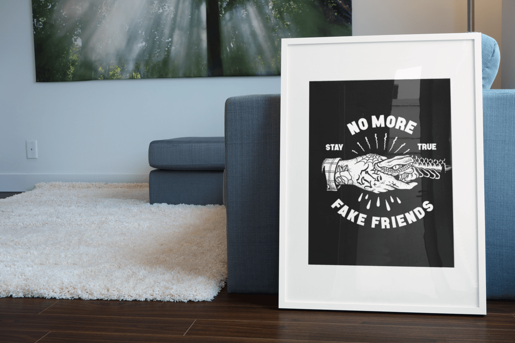 Poster No More Fake Friends - Comprar em Breaknecks