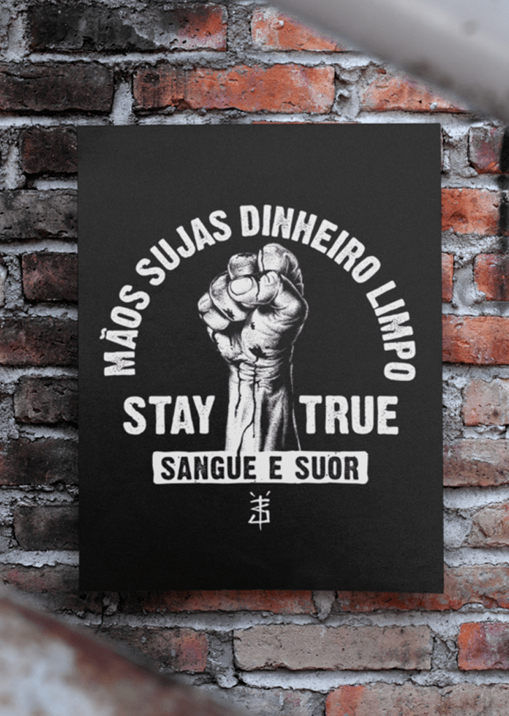 Poster Mãos Sujas Dinheiro Limpo - Breaknecks