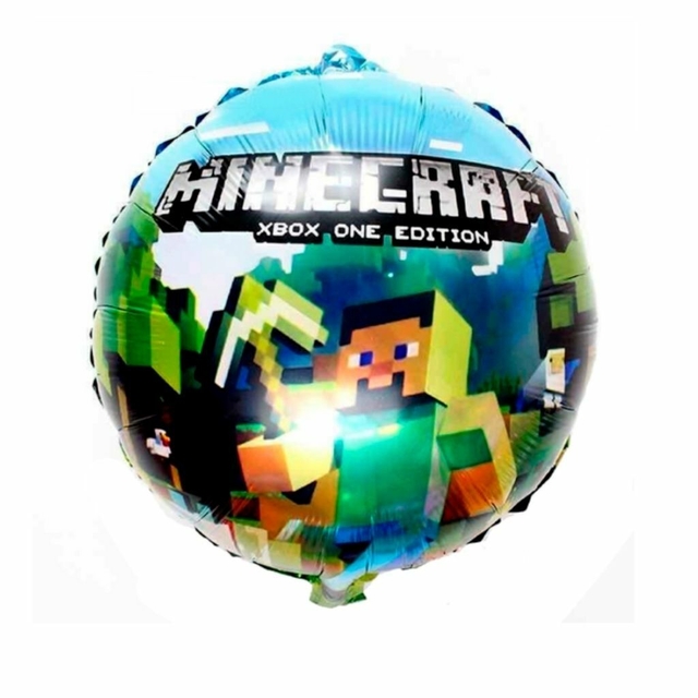 Globo minecraft Steve 45cm - Aires de Fiesta Magico