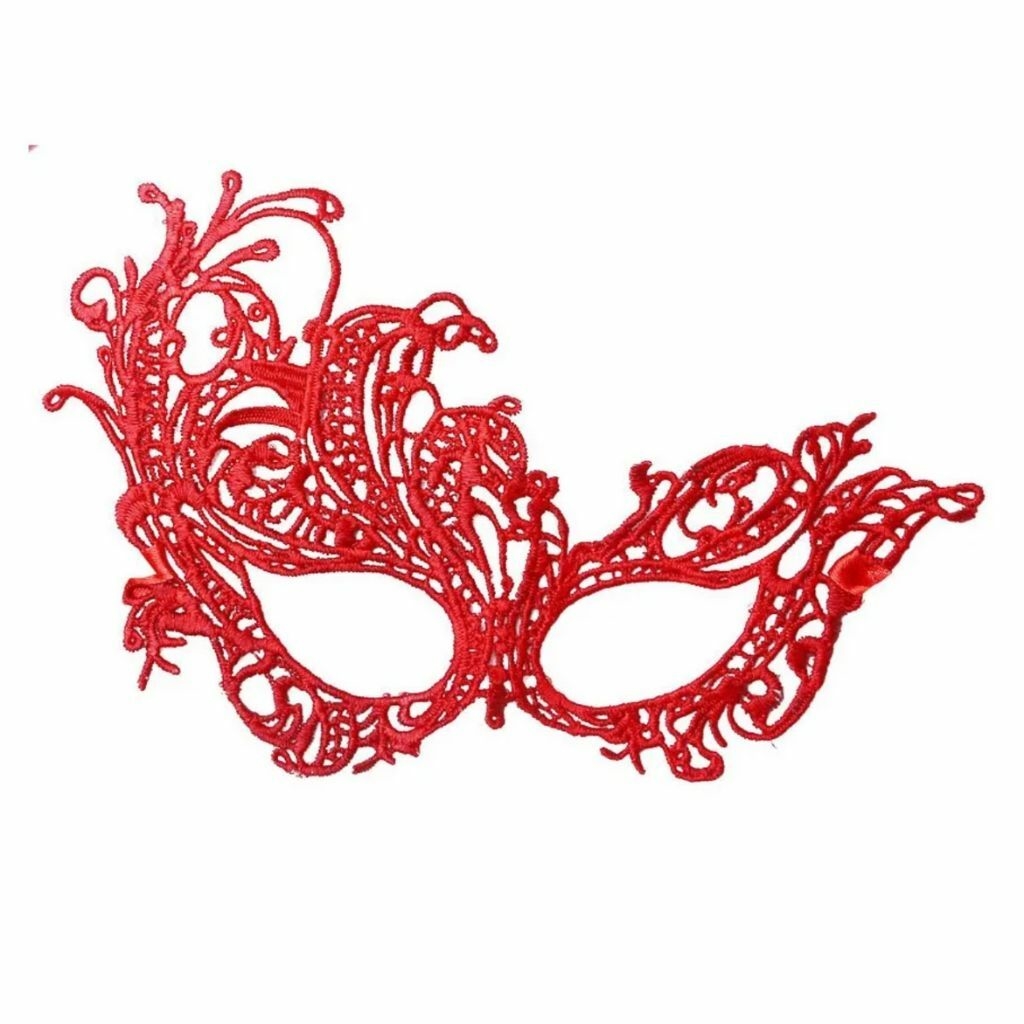 Antifaz encaje rojo - Comprar en Aires de Fiesta Magico