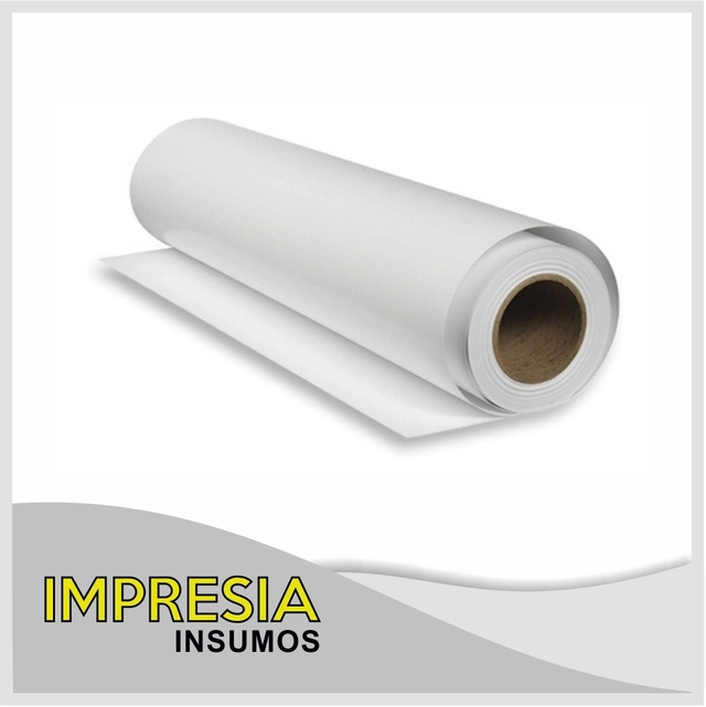 Vinilo autoadhesivo blanco para impresion rollo de 50m largo x 1.07m ...