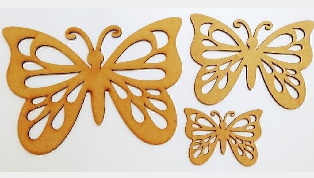 3 Figuras de mariposas caladas!!