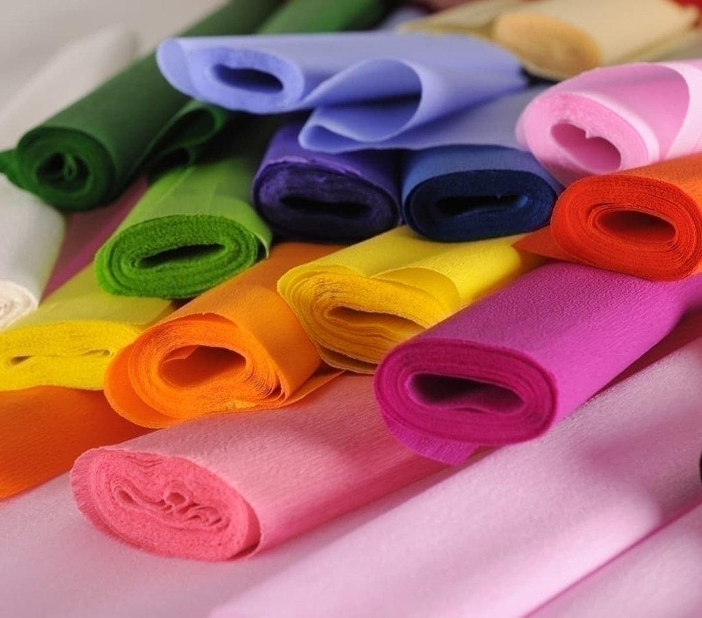 5 Crepe colores variados. - Papelera Pilar Manualidades