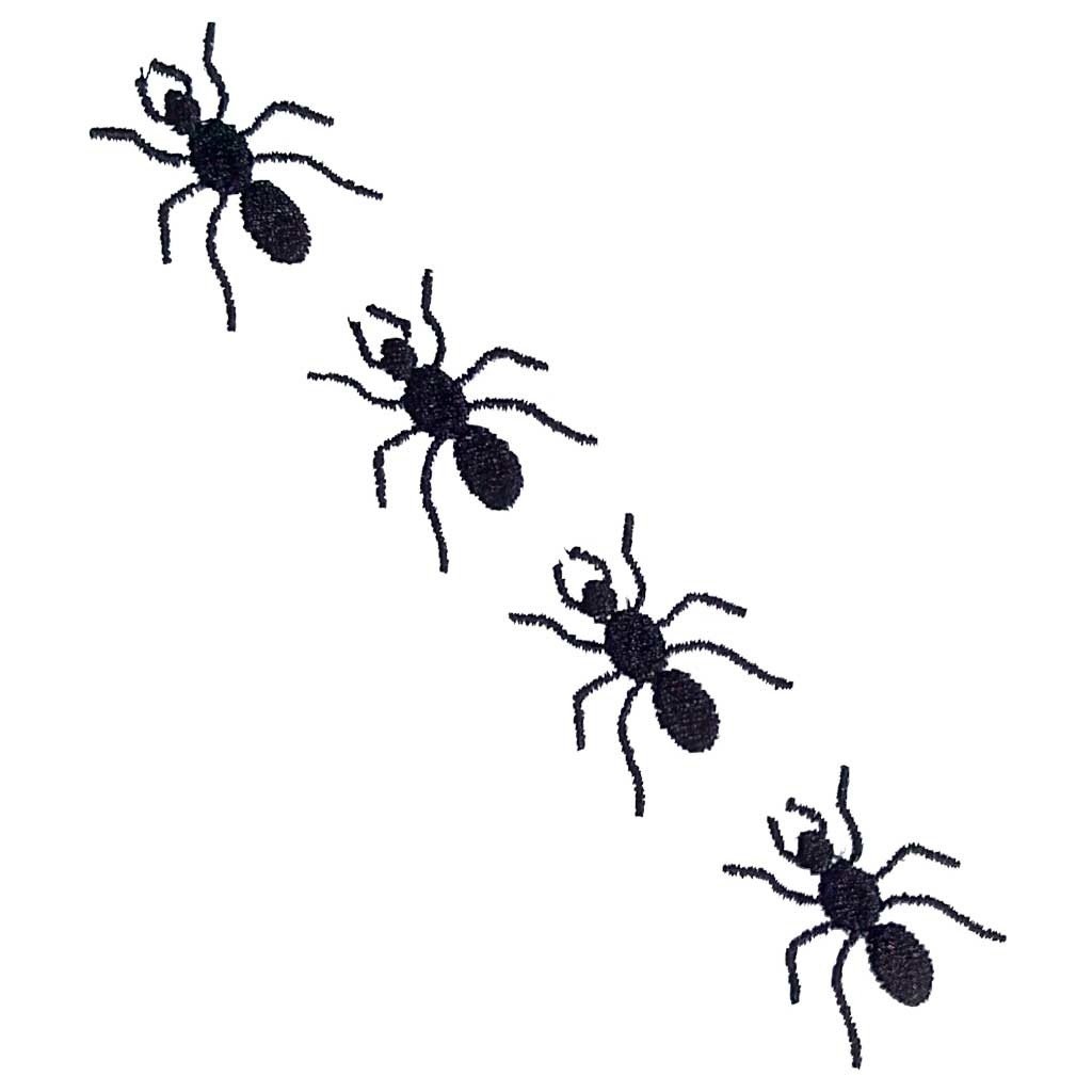 Body Bordado Manga Longa Branco Algodão Formigas | Isabb