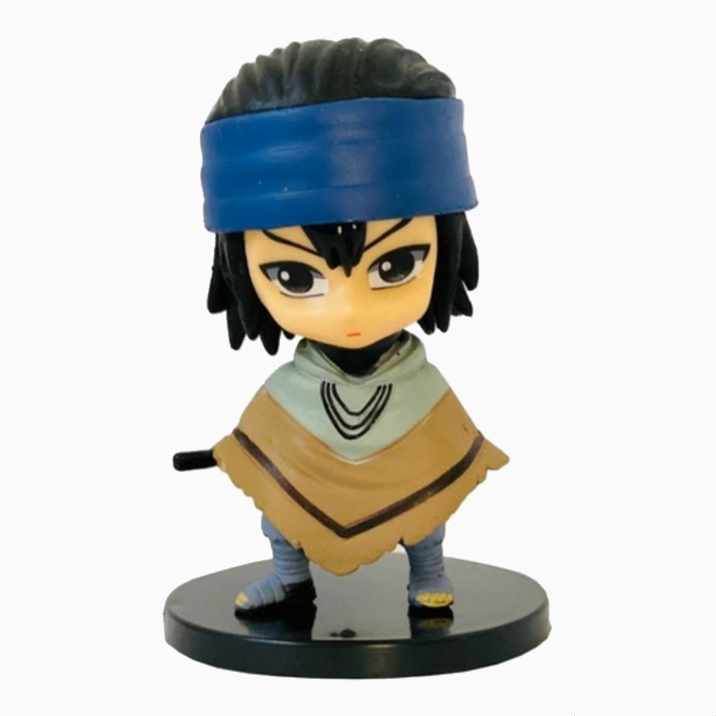 Muñeco de Naruto base redonda - Sasuke con poncho