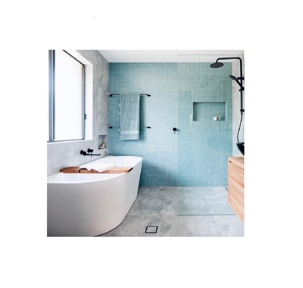 Cerámica Acuarela Azulejo 7,5x30 Iceland CELESTE SATINADO por caja