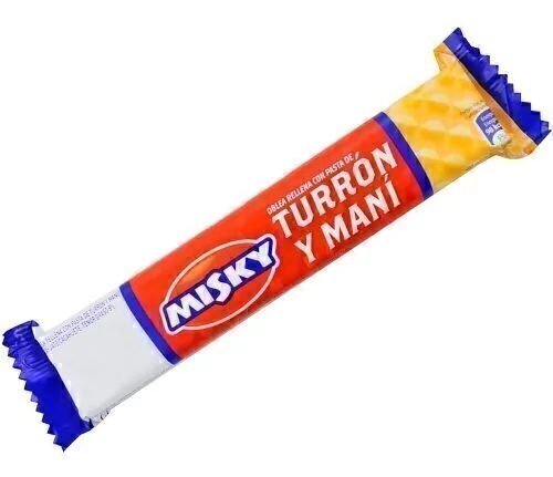 Turron De Mani Misky X 10 Unidades *ideal Candy Bar