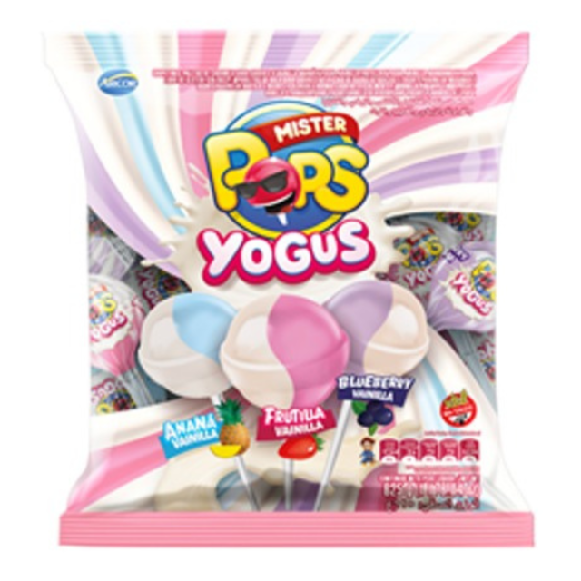 Chupetines Mr Pops Yogus x50 u - GOLOSINAS DEL SUR