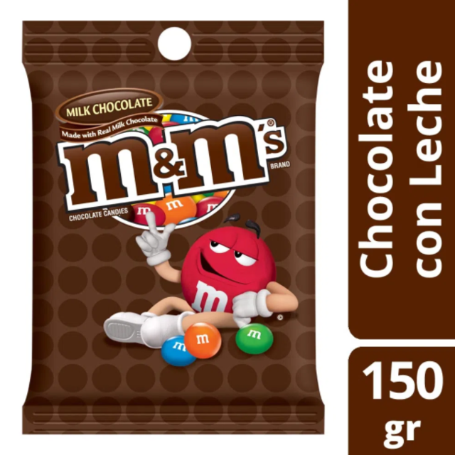 M&M CHOCOLATE CON LECHE x150 grms - GOLOSINAS DEL SUR